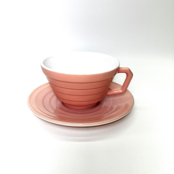 Hazel-Atlas | Dining | Retro Vintage Pink Hazel Atlas Moderntone ...